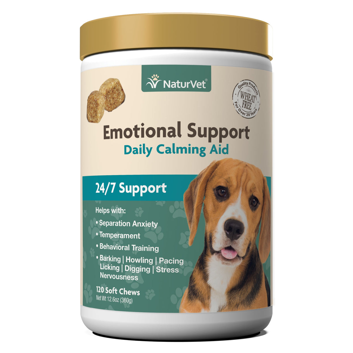 NaturVet Emotional Support Dog Calming Aid (24/7 Support) - East ...