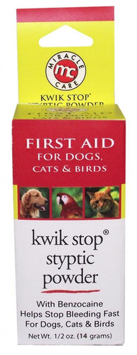 Miracle Care Kwik Stop Styptic Powder for Dogs and Cats - East ...