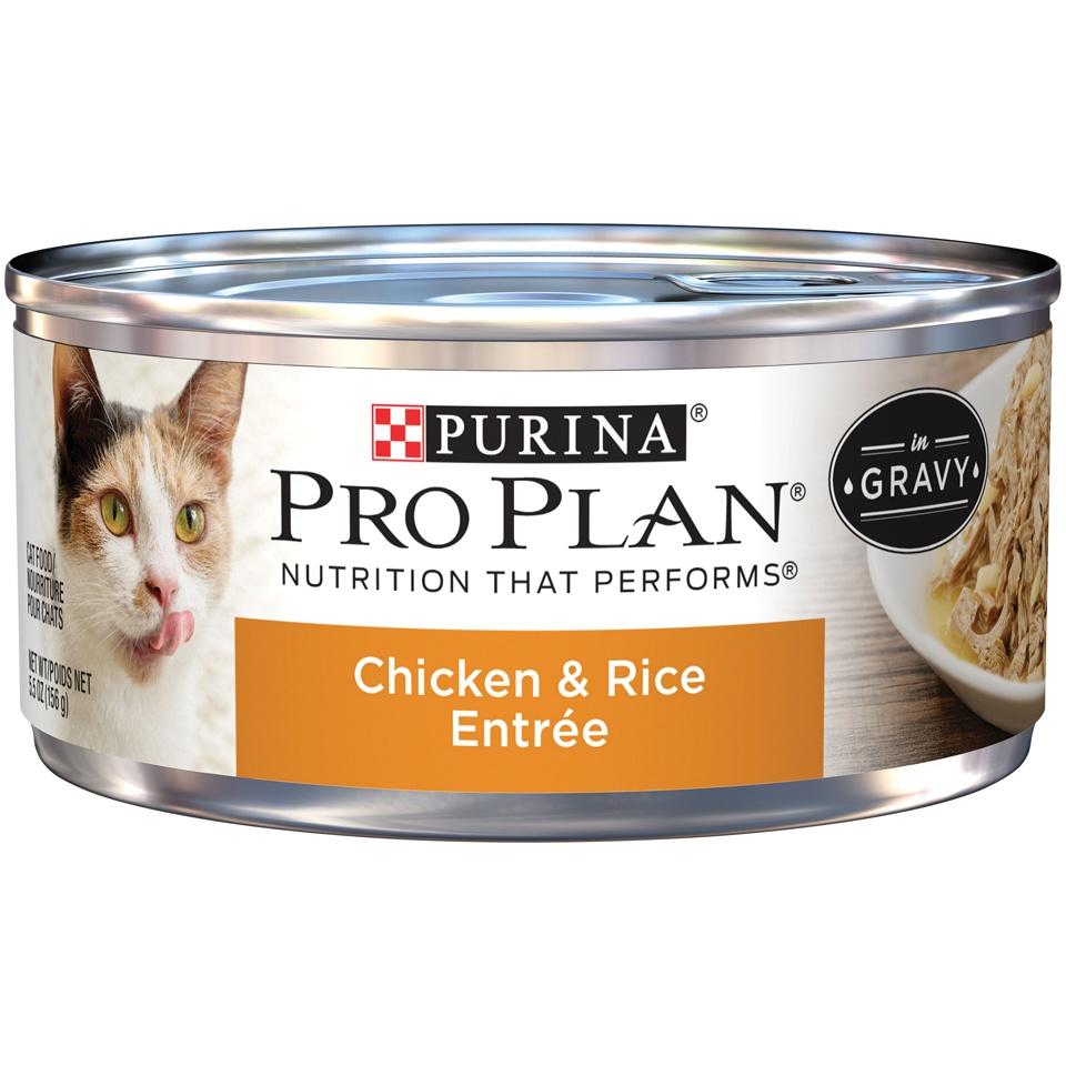 Purina Pro Plan Chicken & Rice Entree In Gravy Canned Cat Food - East ...
