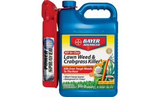 Bayer Advanced All-in-One Lawn Weed and Crabgrass Killer Power Sprayer ...